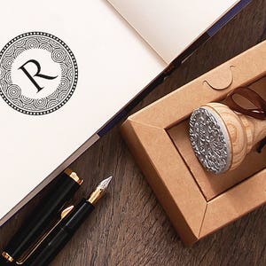 LETTER R STAMP - Monogram R Stamp - Business Card Stamp - Initial Gift ...