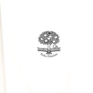 Custom Stamp Apple Tree of Knowledge Ex Libris Stamp Tree of - Etsy