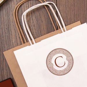 LETTER C STAMP - Monogram C Stamp - Initial C Gift - C Rubber Stamp ...