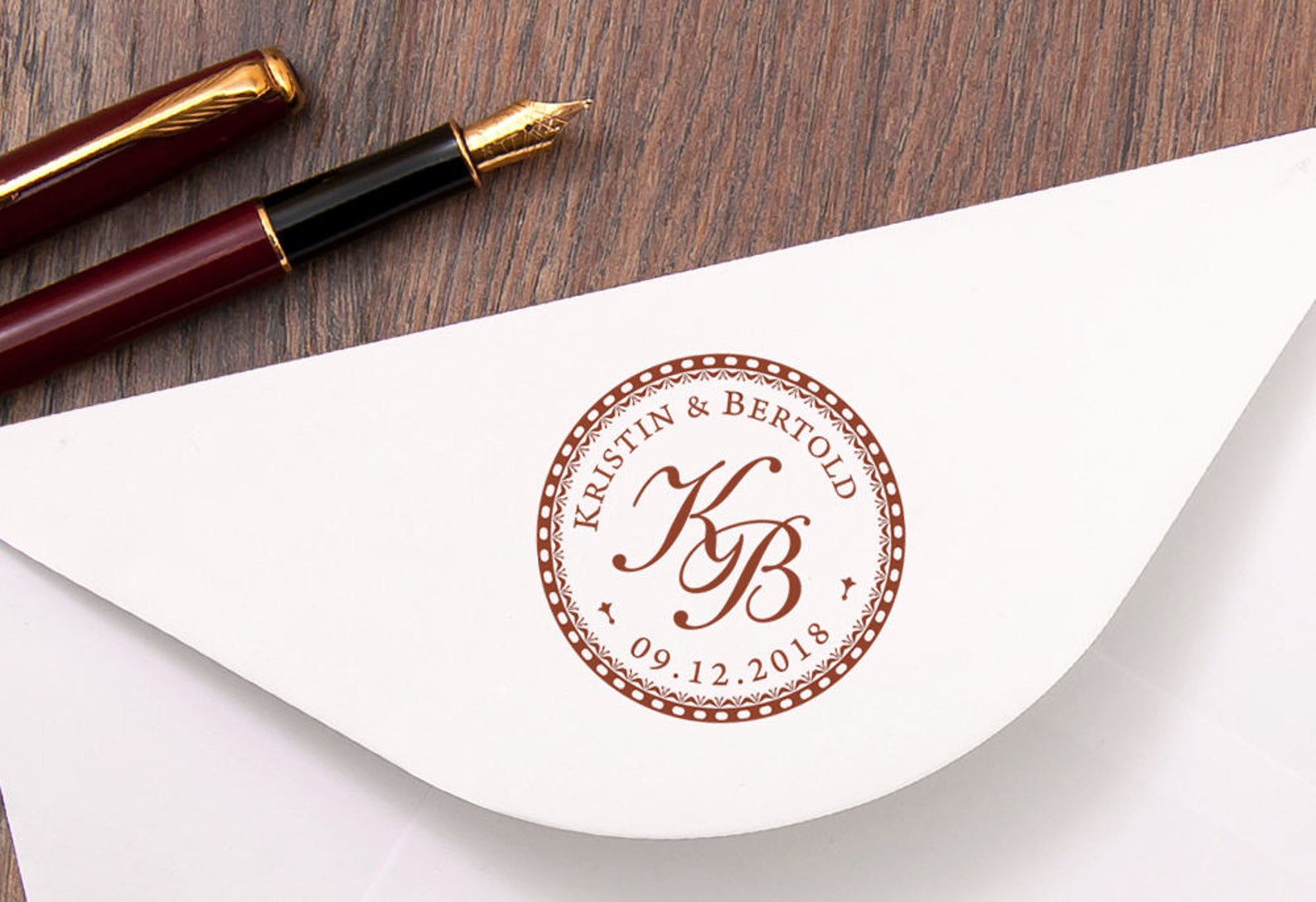 Custom Wedding Initial Stamp - Personalized Engagement Gift - Etsy