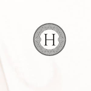LETTER H STAMP - Monogram H Stamp - Business Card Stamp - Initial Gift ...