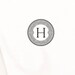LETTER H STAMP Monogram H Stamp Business Card Stamp Initial Gift H H ...