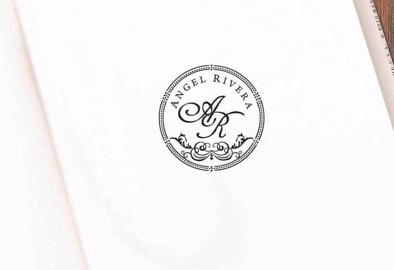 PERSONALIZED INITIAL STAMP - Custom Monogram Stamp - Birthday Gift ...