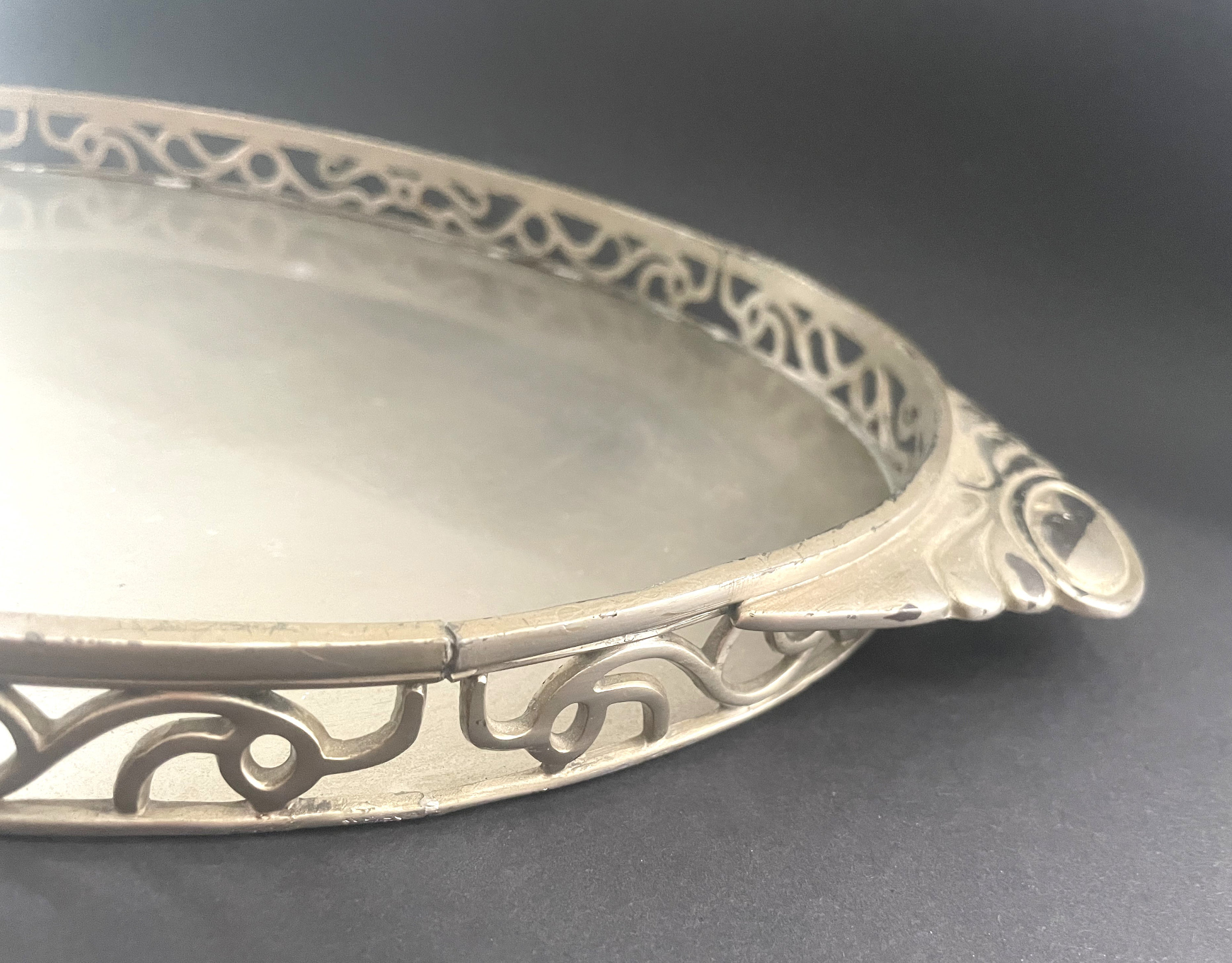 Vintage Decorative Metal Serving Tray - Etsy
