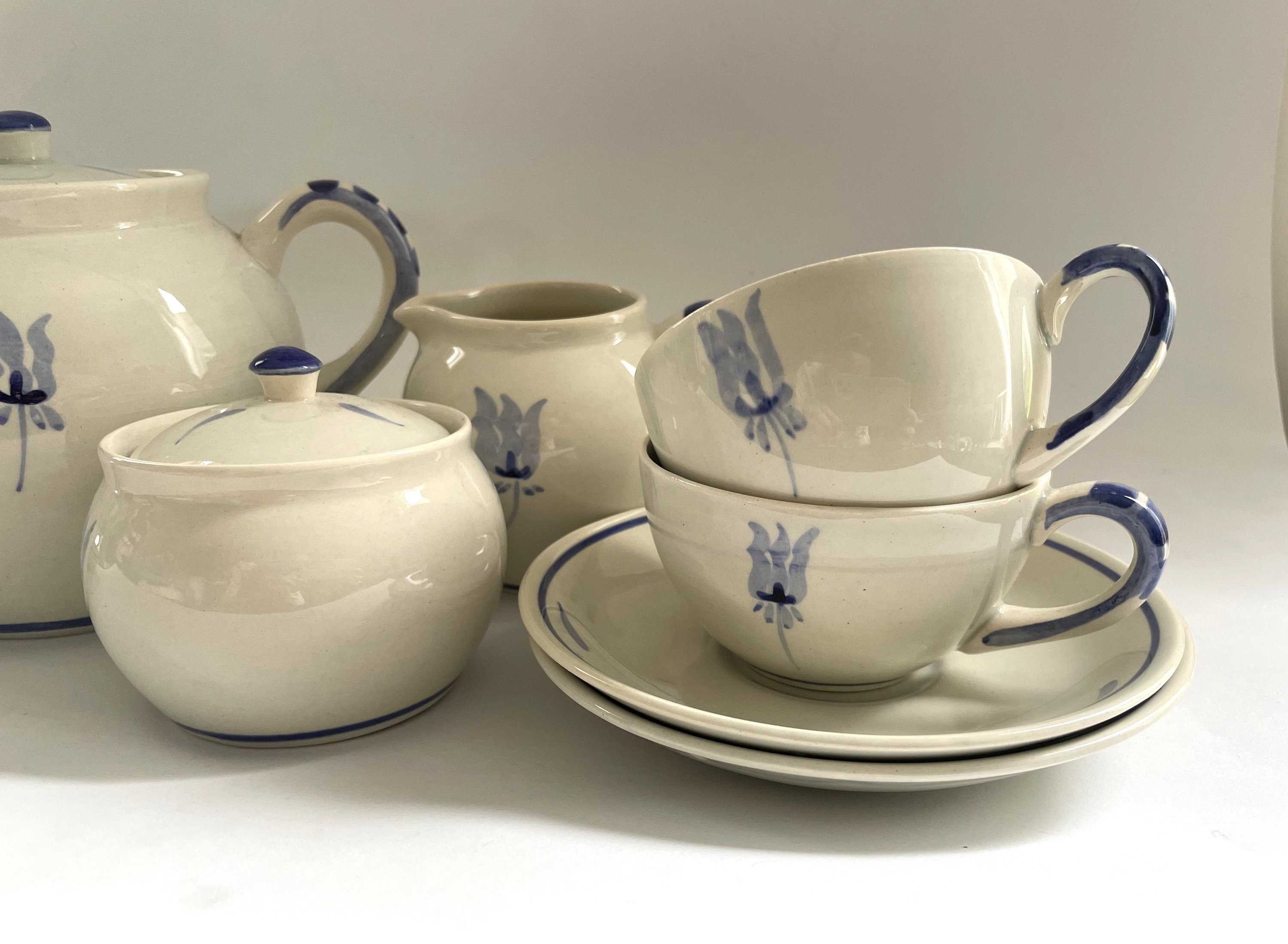 Royal Goedewaagen Holland OLAF Blue Tea Serving Set 1940s - Etsy