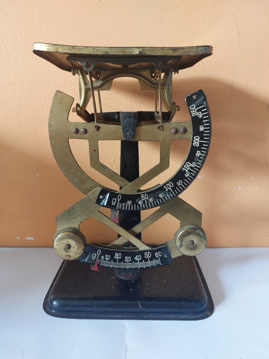 Antique German Bilateral Letter Scale by Jakob Maul 1930s. Industrial ...
