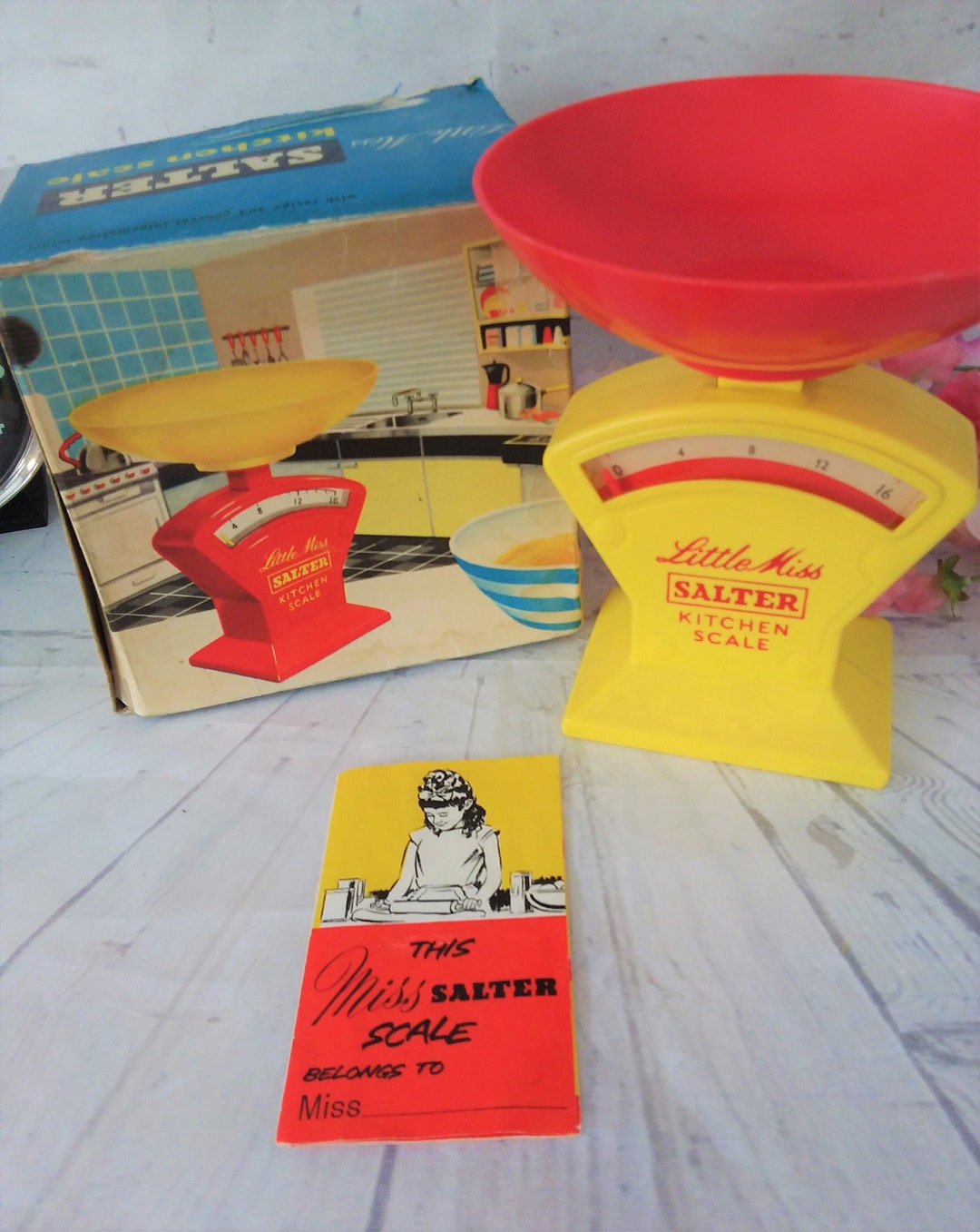 Vintage Little Miss Salter Toy Scales - 1960s Working Replica With Box ...