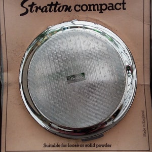 Stratton Compact, Silver Tone Convertible Powder Compact, 1960s Vintage ...