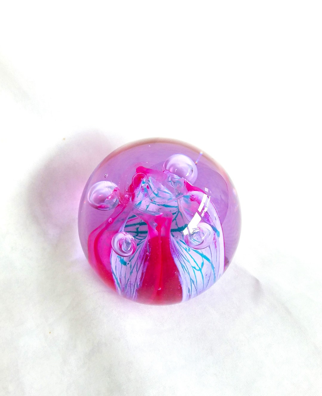 Caithness Checkpoint Paperweight, K15974, 650g. Purple and Pinks ...