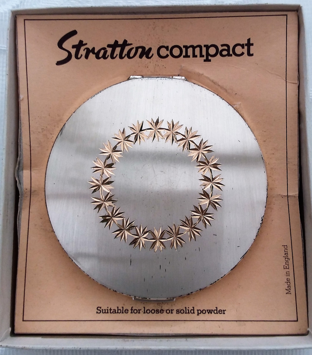 Stratton Compact, Silver Tone Convertible Powder Compact, 1960s Vintage ...