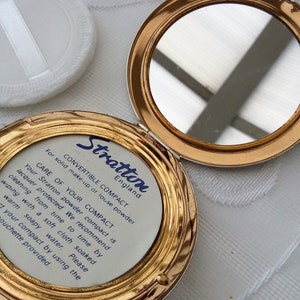 Stratton Compact, Silver Tone Convertible Powder Compact, 1960s Vintage ...