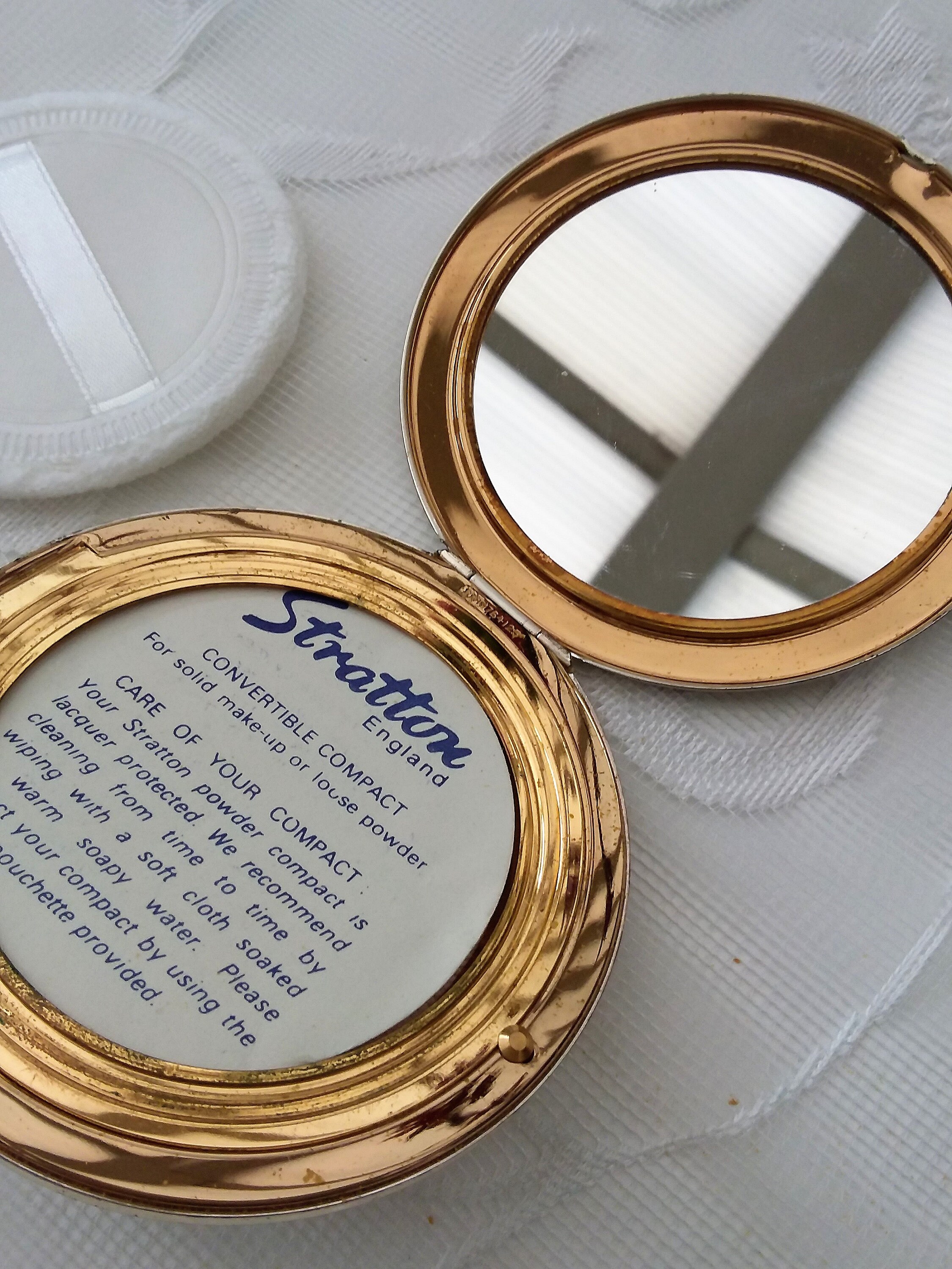 Stratton Compact Silver Tone Convertible Powder Compact - Etsy UK