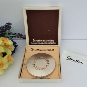Stratton Compact, Silver Tone Convertible Powder Compact, 1960s Vintage ...