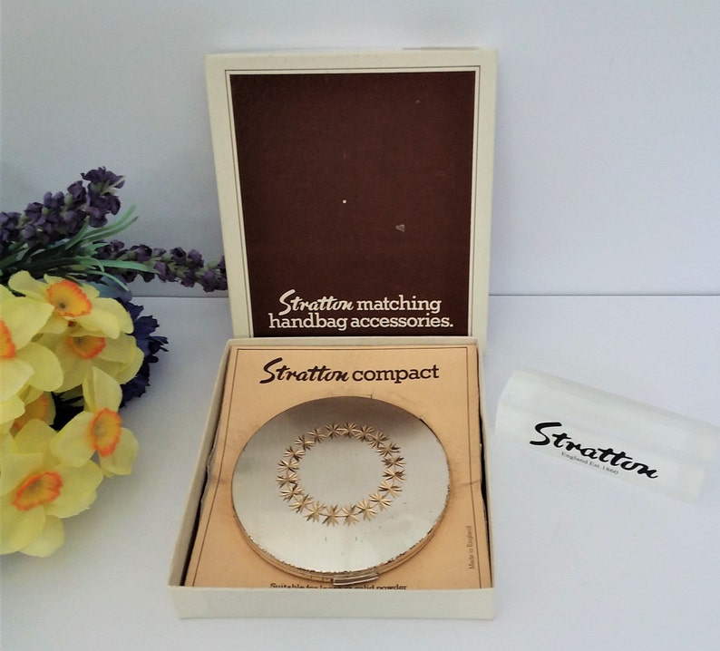Stratton Compact Silver Tone Convertible Powder Compact - Etsy