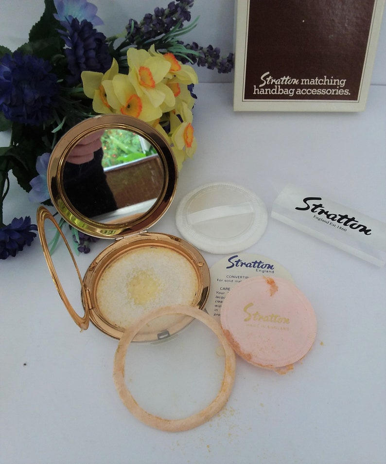 Stratton Compact Silver Tone Convertible Powder Compact - Etsy