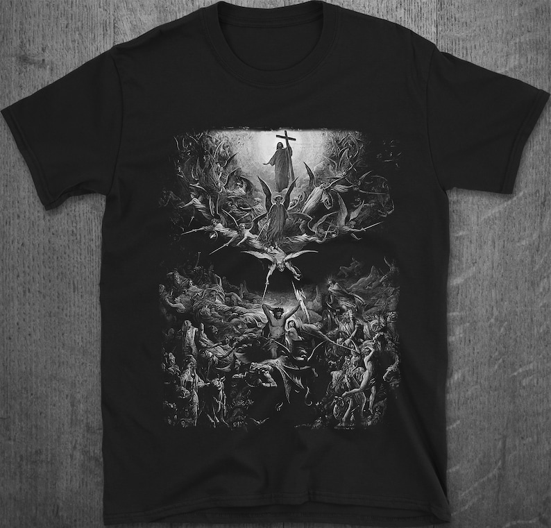 Christian Triumph T-shirt | Gustave Doré Religious Art Tee | Gothic ...