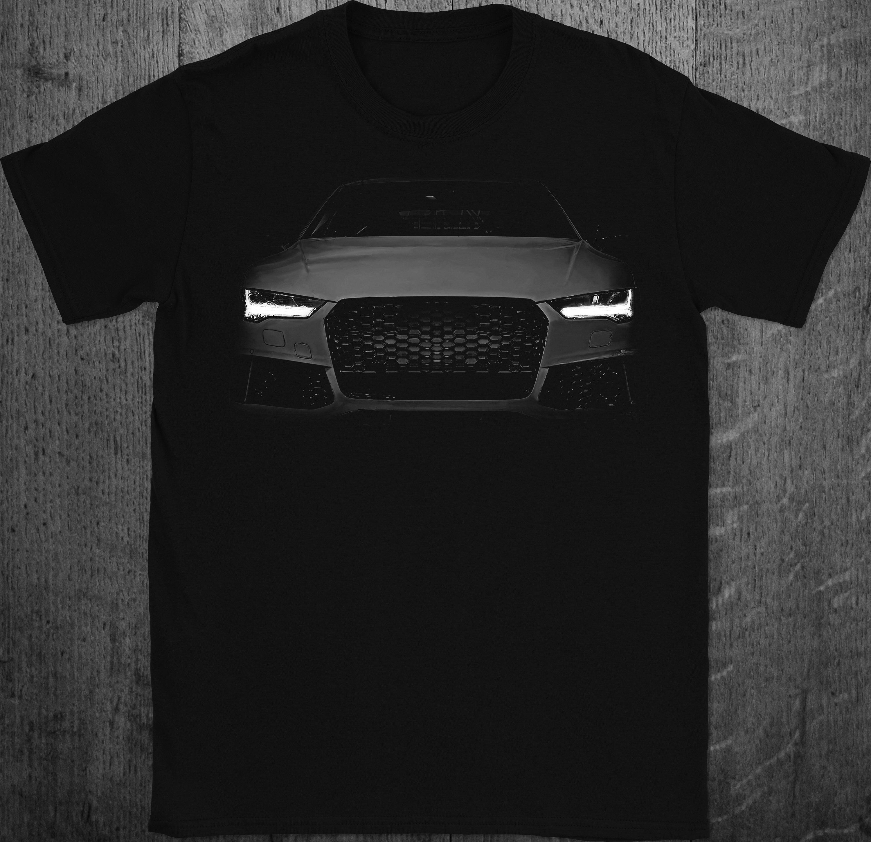 RS7 S7 A7 Quattro T-shirt Black Tee Mens Gift Idea Garment Apparel 100% ...
