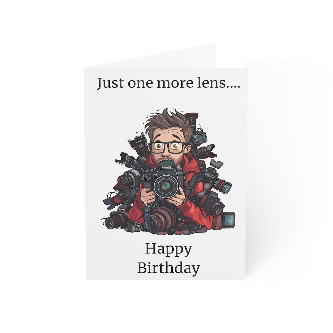 Photographer Birthday Card Greeting Cards 1, 10, 30, and 50pcs - Etsy
