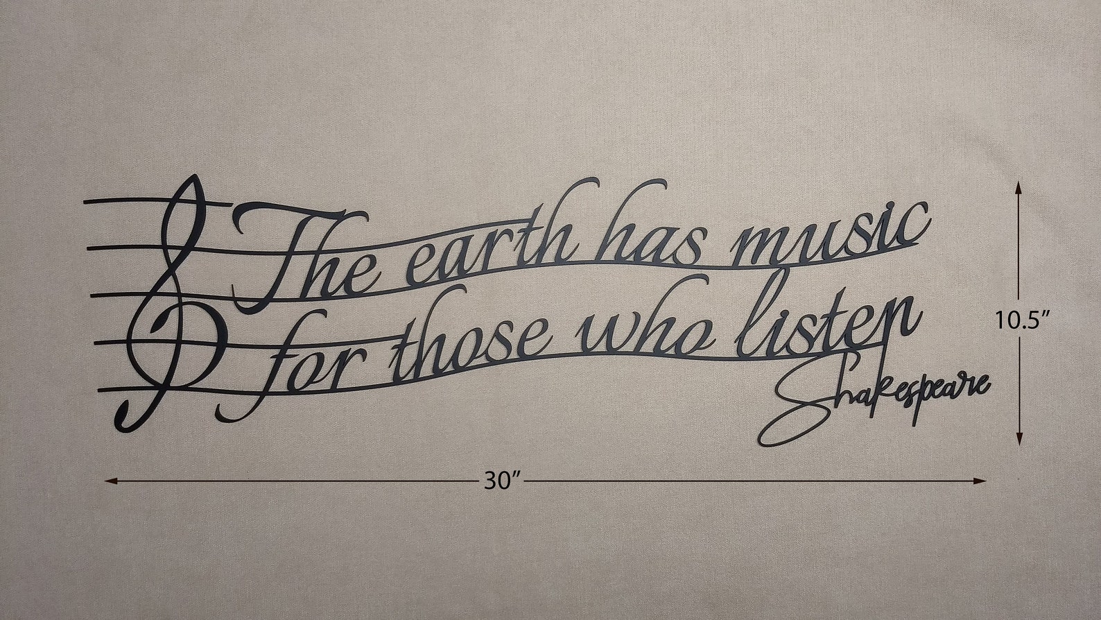 Music Quote Earth Has Music Shakespeare Musical | Etsy