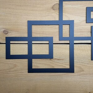 Modern Squares Metal Wall Art Geometric Art Small Square - Etsy