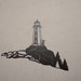 Lighthouse Rocks Ocean Light Metal Wall Art Decor Black - Etsy