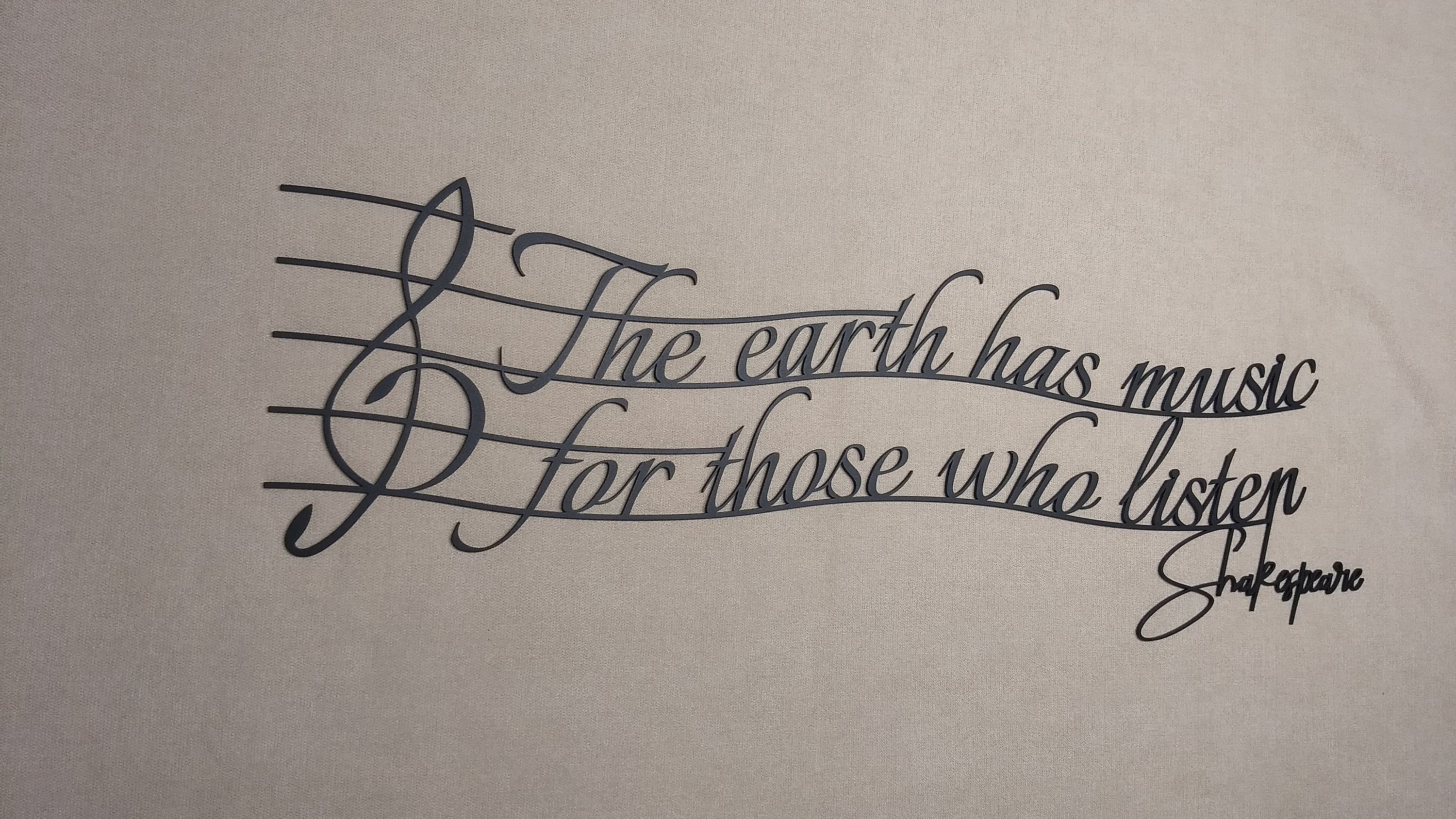 Music Quote Earth Has Music Shakespeare Musical | Etsy