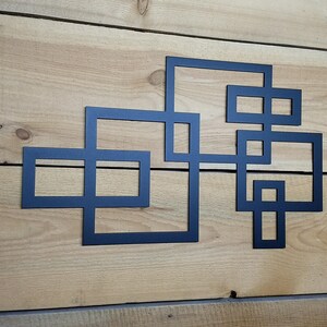 Modern Squares Metal Wall Art Geometric Art Small Square - Etsy