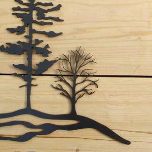 Metal Tree Art, Wall Art, Decor, Decoration, Rustic, Silhouette, Tree ...