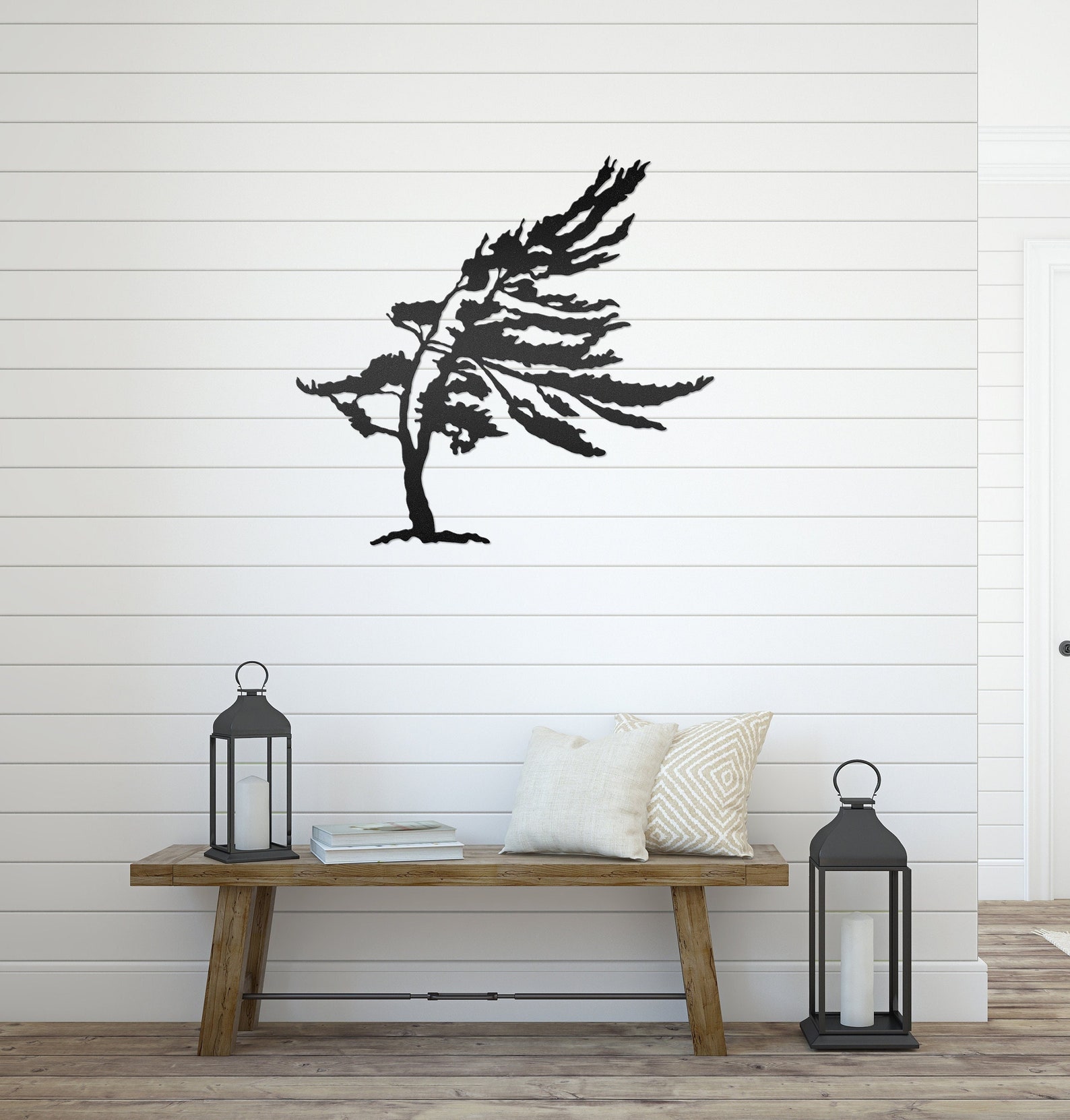 Windswept Tree, Metal Wall Art, Metal Tree, Scenic, Decor - Etsy