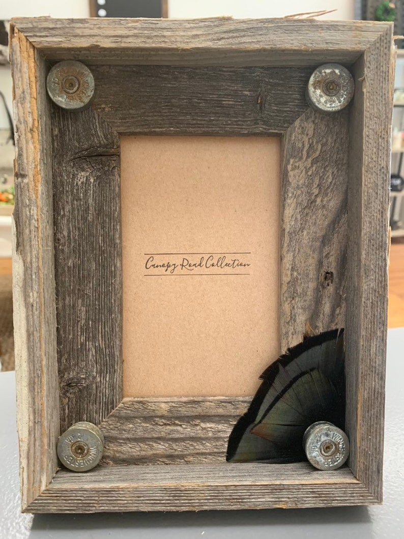Turkey Feather Picture Frame Barn Wood Shotgun Shells - Etsy