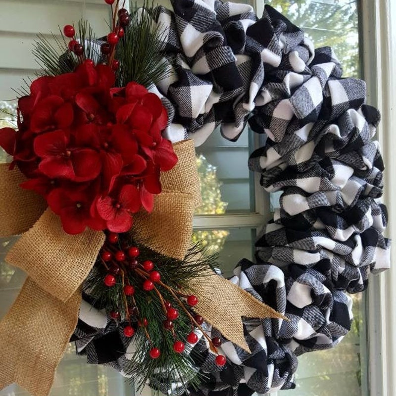 Buffalo Plaid Wreath - Etsy