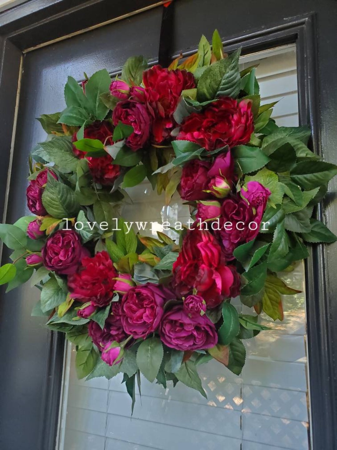 20 Inch Mixed Peony Fall Spring Front Door Wreaths Fall - Etsy