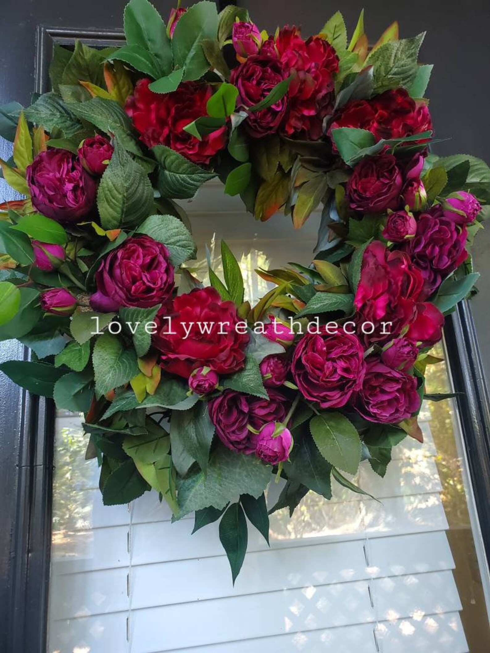 20 Inch Mixed Peony Fall Spring Front Door Wreaths Fall - Etsy
