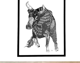 Le Taureau Blanc - Etsy