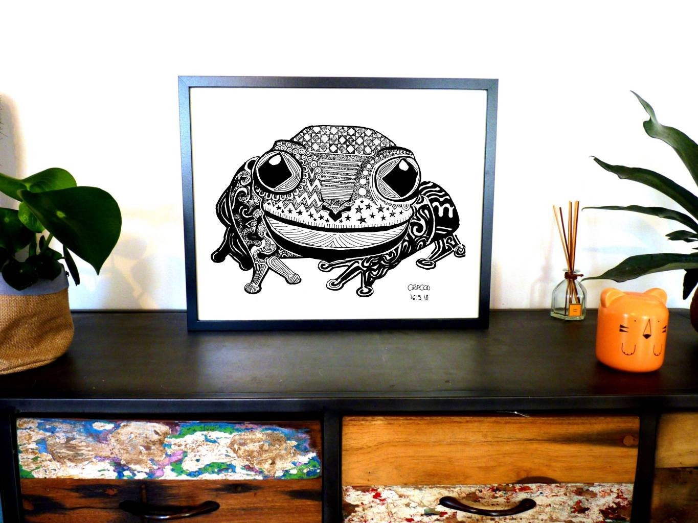 FROG / FROG French Animal Wall Art Print Animal Poster - Etsy