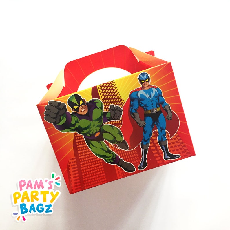 Pre-filled Superhero Party Box - Etsy UK