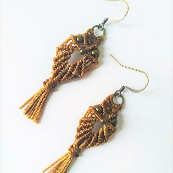 Boucles macramé - Etsy France