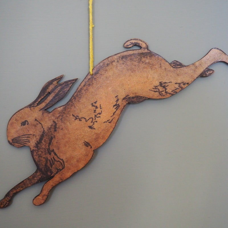 Wooden Hare Wall - Etsy UK