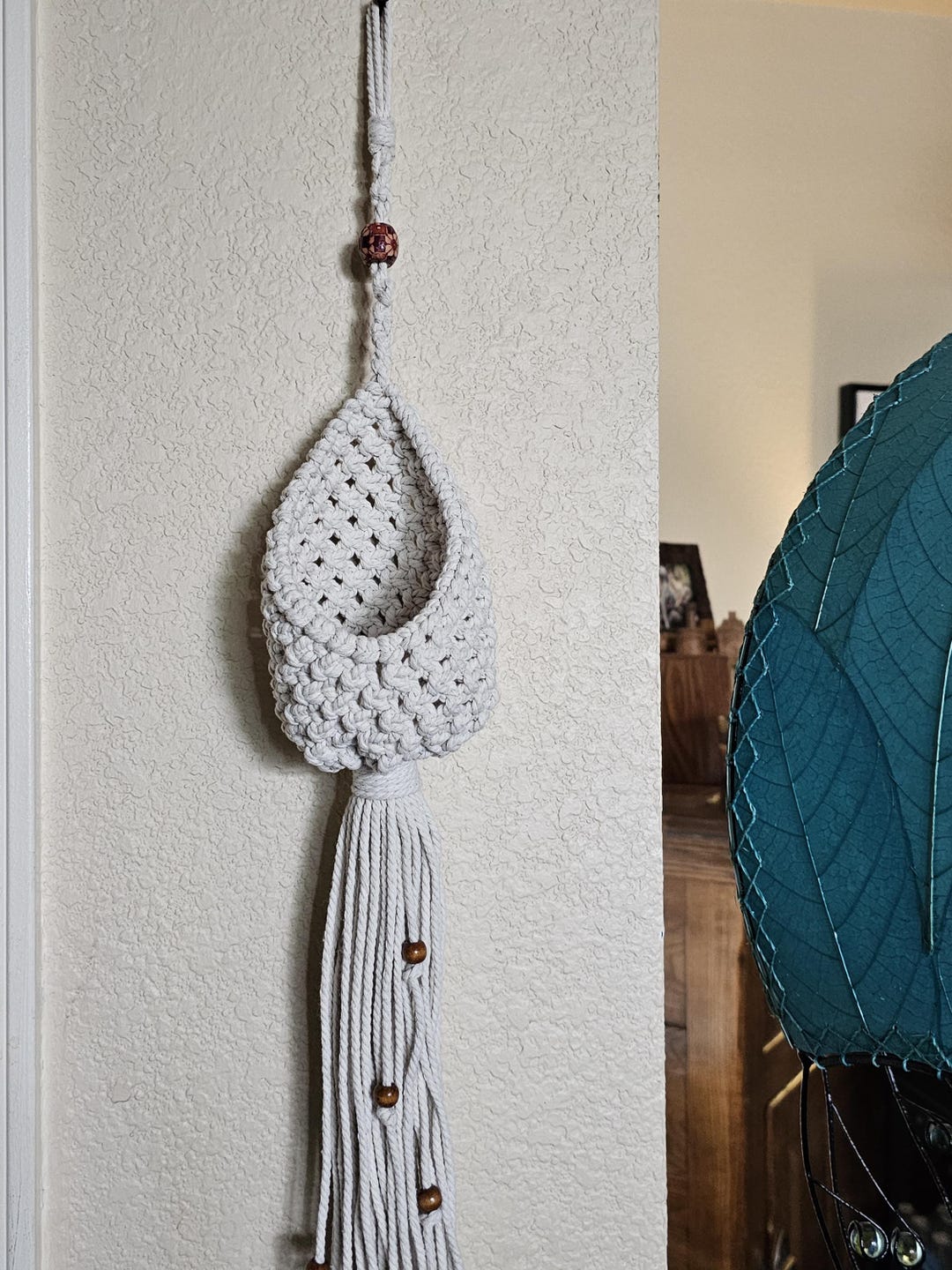 Natural Color Macrame Hanging Pod - Etsy
