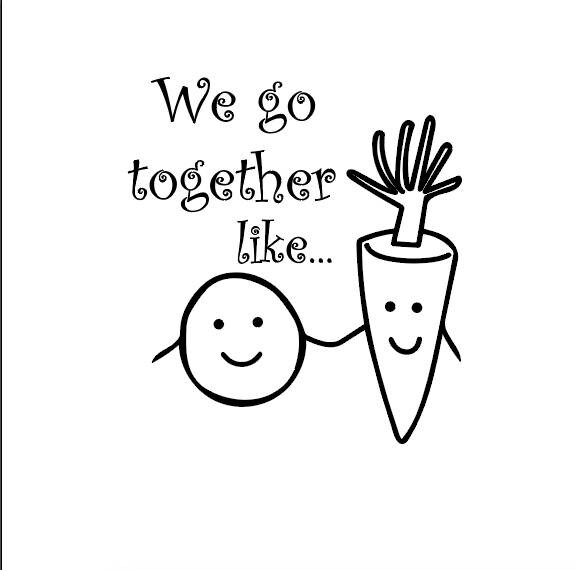 We Go Together Like Peas and Carrots Digital File for Cricut and Other ...