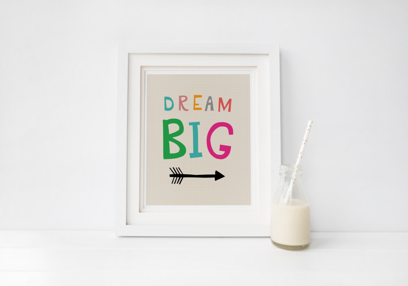 Dream Big Wall Print Wall Art Home Decor Motivational - Etsy