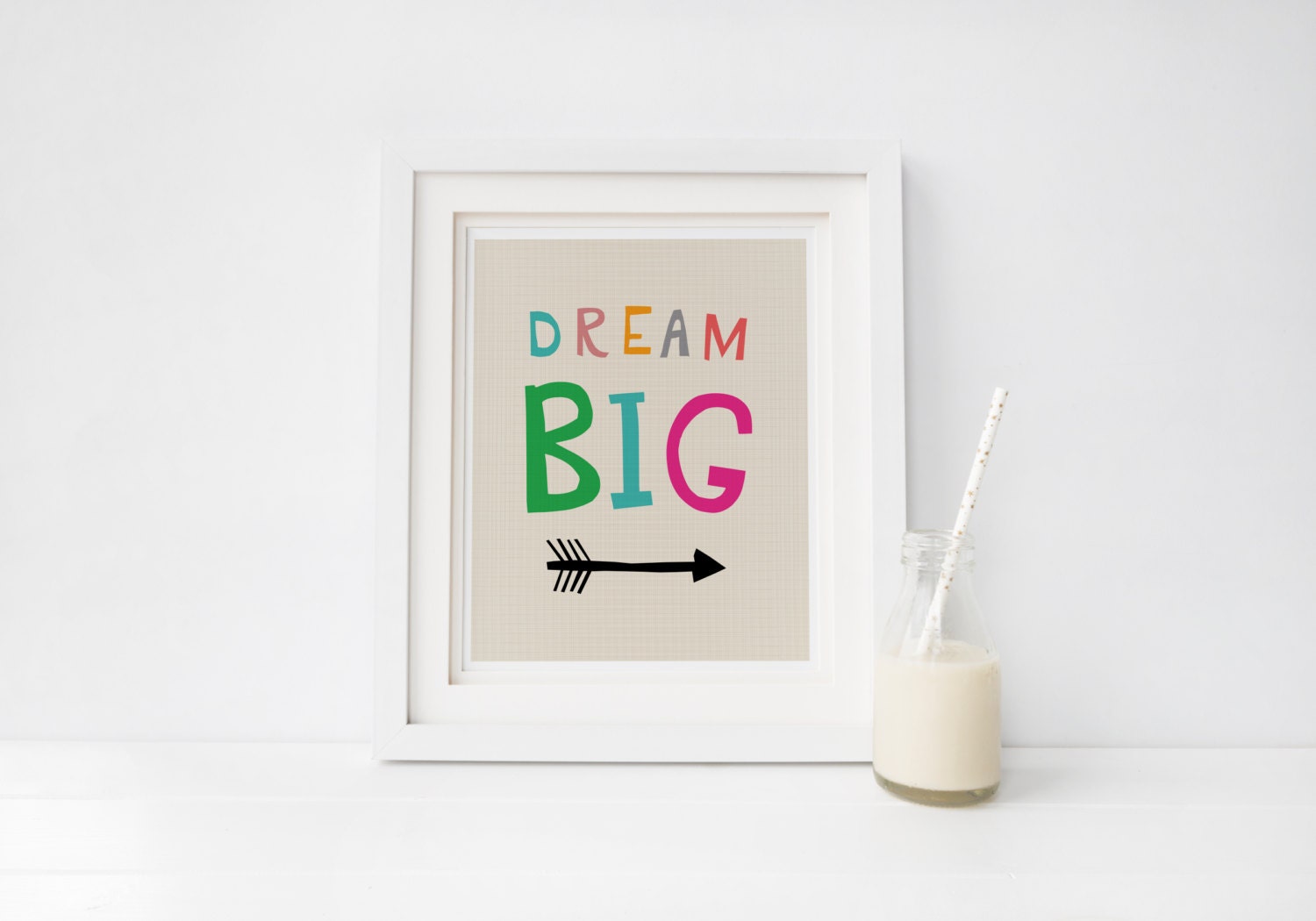 Dream Big Wall Print Wall Art Home Decor Motivational - Etsy
