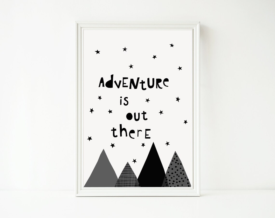 Adventure is Out There Print Adventure Awaits Nursery Wall - Etsy UK