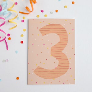Number 3 Sign Table Number Printable 3rd Birthday Party - Etsy