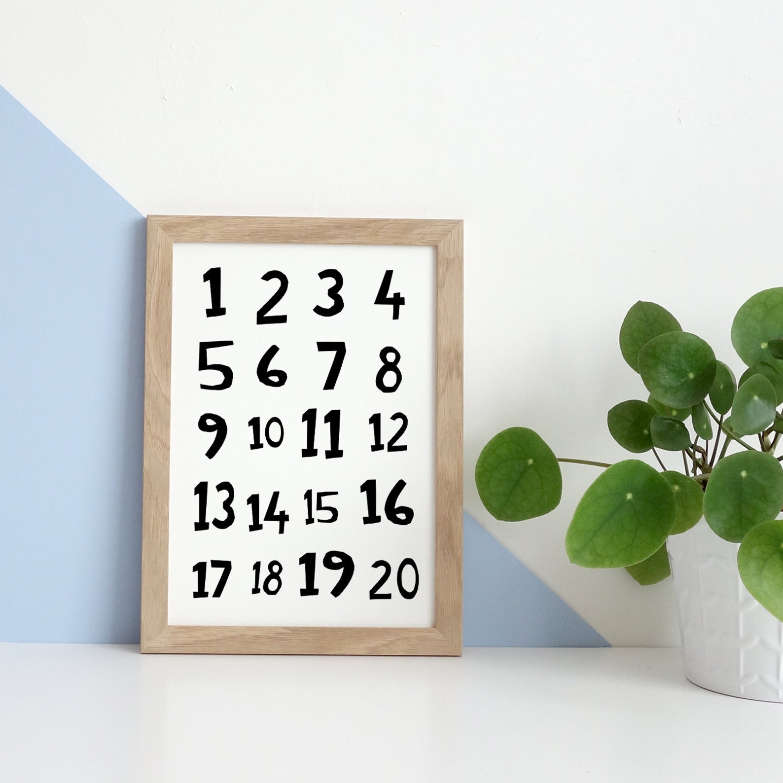 School Poster Classroom Decor Numbers Print Educational | Etsy