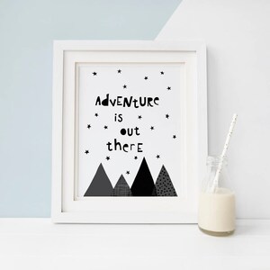 Adventure is Out There Print, Adventure Awaits, Nursery Wall Art ...