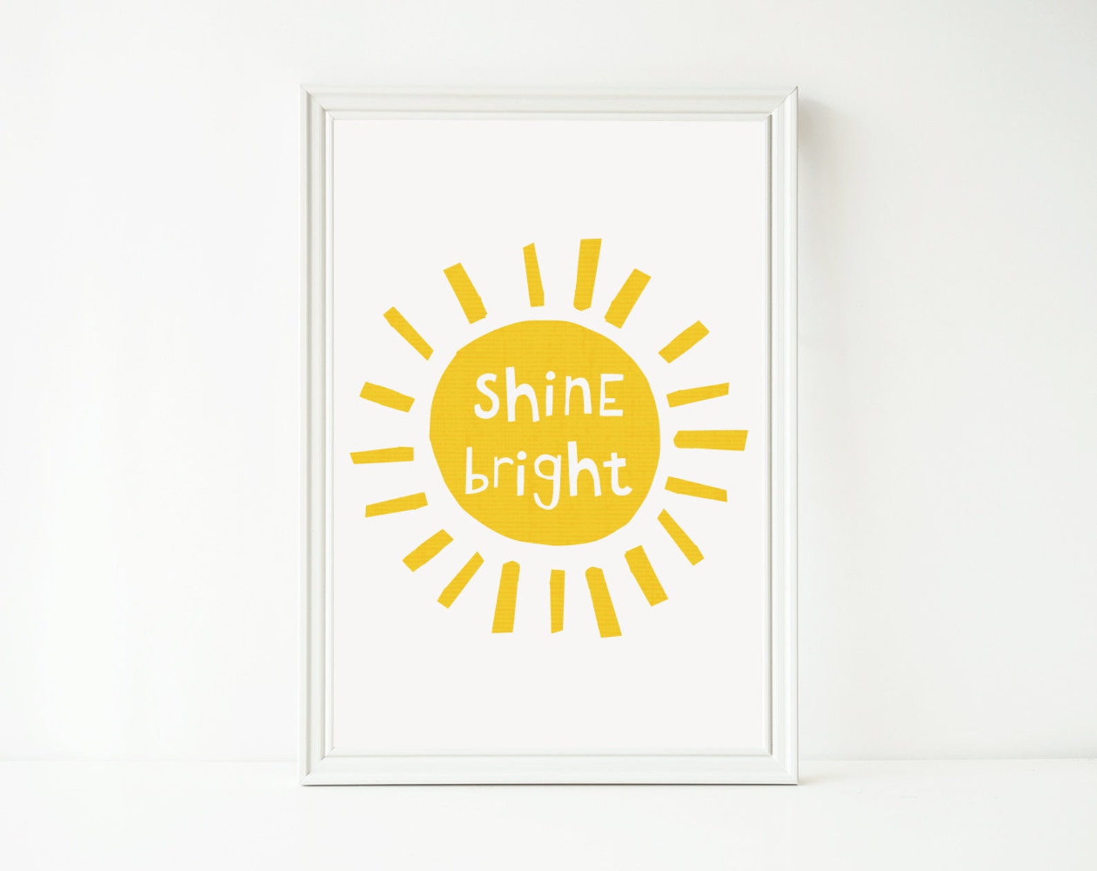 Shine Bright Printable Sunshine Print Sunshine Wall Art Sun | Etsy