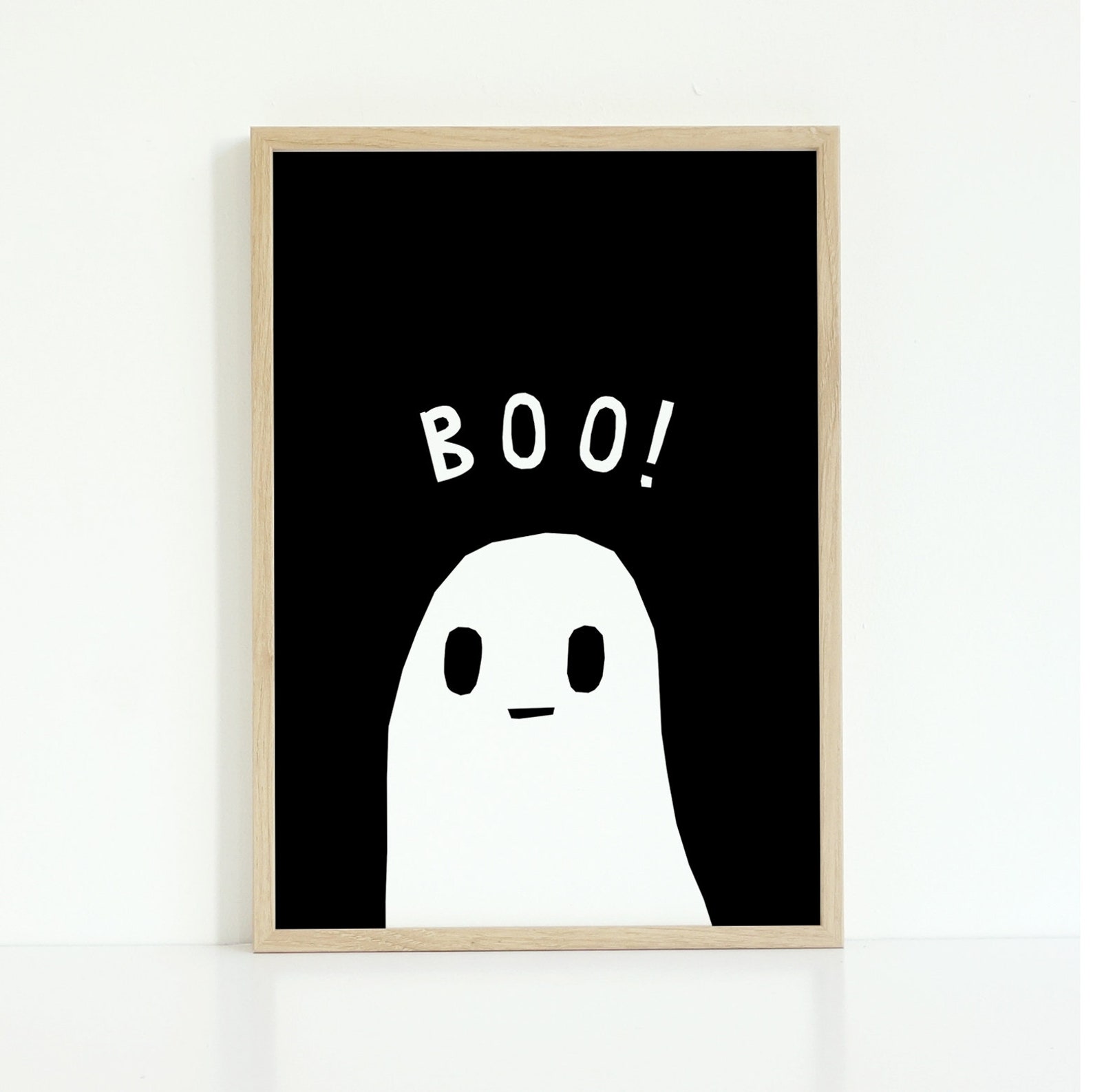 Halloween Decor Ghost Boo Print Printable Halloween | Etsy