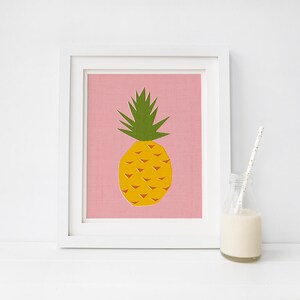 Printable Pineapple Tropical Print Wall Art Decor - Etsy