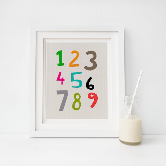 Number Print Classroom Poster Educational Poster Kids | Etsy